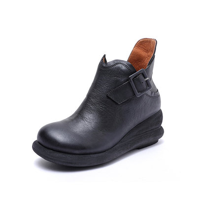 S235 Factory retro thick-soled leather heightened short boots Martin boots women fashion boots women shoes