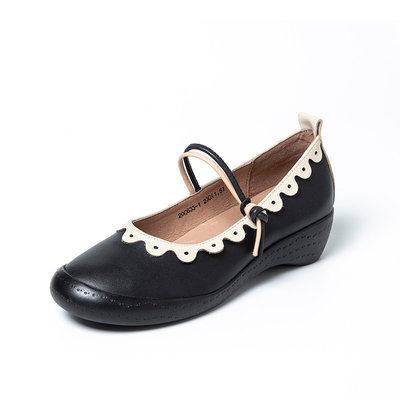 S246 New style literary fresh flat shoes soft and comfortable leather women's shoes