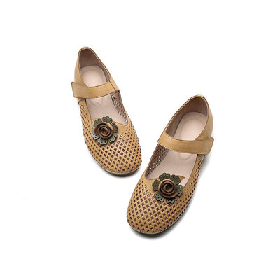 S264 Women's shoes, holes, breathable and cool, white shoes, women's printing, convenient laces, slippers, women