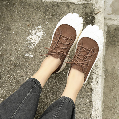 S265 Two-wear sports shoes women casual lace-up platform platform shoes women