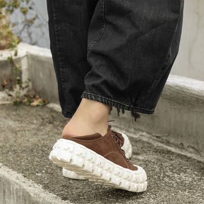 S265 Two-wear sports shoes women casual lace-up platform platform shoes women