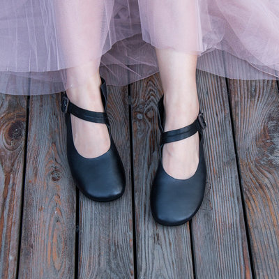 S271 One-line buckle single shoes literary fresh handmade leather women sandals factory wholesale