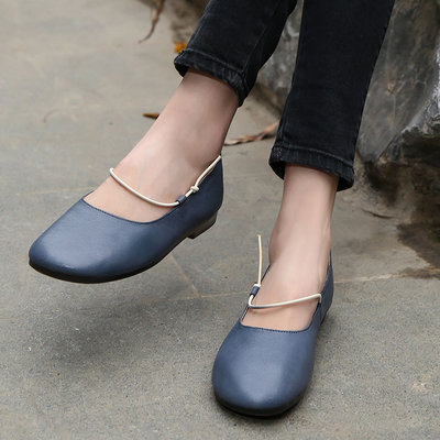 S278 Spring And Summer New Simple All-Match Leather Handmade Shoes Fashion All-Match Simple 2020