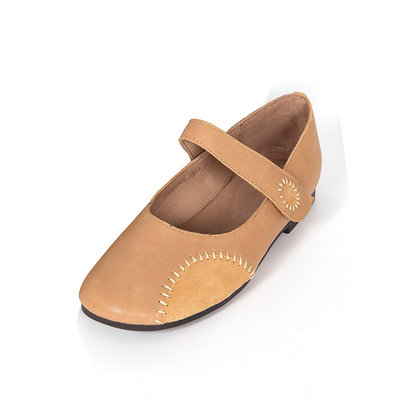 S280 New Style Velcro Single Shoes PVC Flat Bottom Comfortable Simple Handmade Leather All-Match Women'S Shoes Wholesale