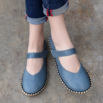 S301 2020 Spring And Summer New Simple And Versatile Round Toe Women'S Shoes Convenient Velcro One-Word Sandals Guangzho