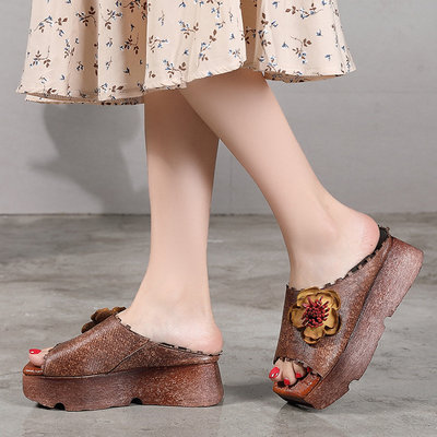 S303 2020 Spring And Summer New Simple And Versatile Round Toe Women'S Shoes Convenient Velcro One-Word Sandals Guangzho