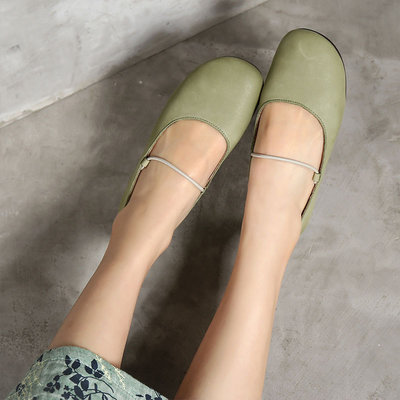 S328 Spring And Summer New Soft-Soled Shallow-Mouthed Flat-Soled Women'S Shoes Fresh And Artistic Comfortable Single Sho