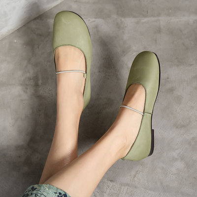 S328 Spring And Summer New Soft-Soled Shallow-Mouthed Flat-Soled Women'S Shoes Fresh And Artistic Comfortable Single Sho