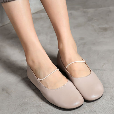 S328 Spring And Summer New Soft-Soled Shallow-Mouthed Flat-Soled Women'S Shoes Fresh And Artistic Comfortable Single Sho