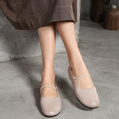 S328 Spring And Summer New Soft-Soled Shallow-Mouthed Flat-Soled Women'S Shoes Fresh And Artistic Comfortable Single Sho