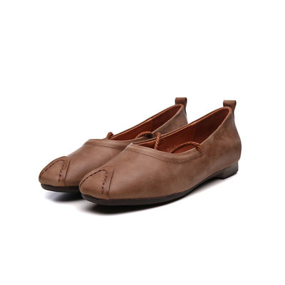 S344 Women's shoes autumn style cross lace women's shoes 2020 autumn new leather temperament single shoes women