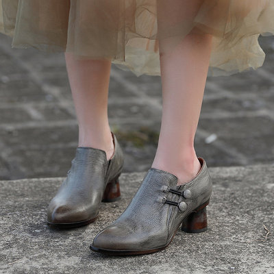 S346 Women'S Shoes Autumn Style Cross Lace Women'S Shoes 2020 Autumn New Leather Temperament Single Shoes Women
