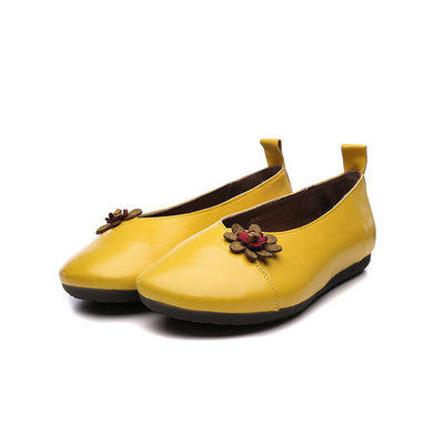 S367 Spring/Summer 2020 New Product Macaron Shallow Mouth Flat Women'S Shoes Flowers Playful And Comfortable Single Shoe