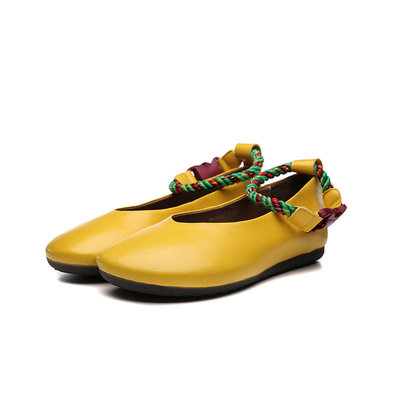 S384 2020 New Ethnic Style Macaron Shallow Mouth Women'S Shoes Soft Sole Handmade Comfortable Single Shoes Factory Whole