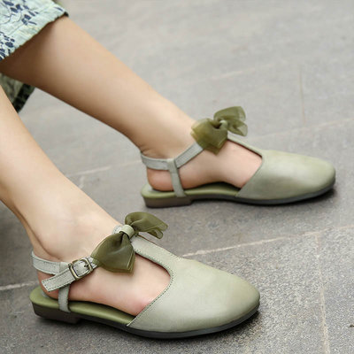S386 Leather Shoes Handmade Toe Layer Cowhide High Quality Women'S Shoes Custom Logo
