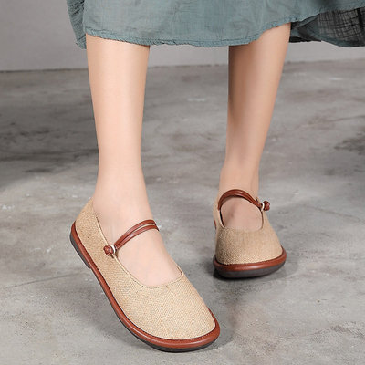 S387 Leather Shoes Handmade Toe Layer Cowhide High Quality Women'S Shoes Custom Logo