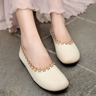 S391 Leather Shoes Handmade Toe Layer Cowhide High Quality Women'S Shoes Custom Logo