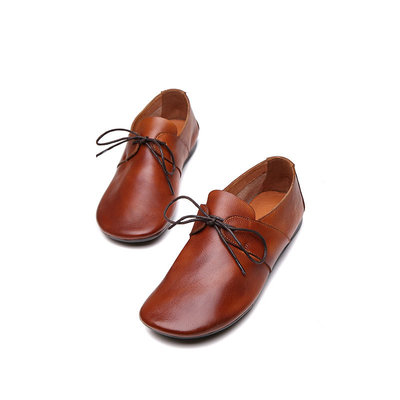 S392 Leather Shoes Handmade Toe Layer Cowhide High Quality Women'S Shoes Custom Logo