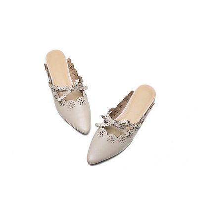 S394 Leather Shoes Handmade Toe Layer Cowhide High Quality Women'S Shoes Custom Logo