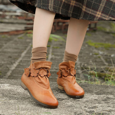 S397 Leather Shoes Handmade Toe Layer Cowhide High Quality Women'S Shoes Custom Logo