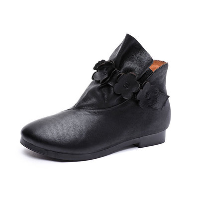 S397 Leather Shoes Handmade Toe Layer Cowhide High Quality Women'S Shoes Custom Logo