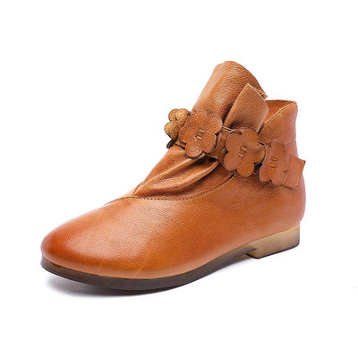 S397 Leather Shoes Handmade Toe Layer Cowhide High Quality Women'S Shoes Custom Logo