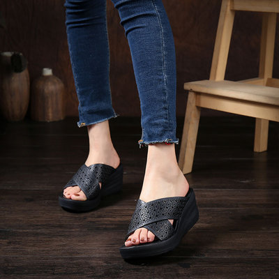 S398 Leather Shoes Handmade Toe Layer Cowhide High Quality Women'S Shoes Custom Logo