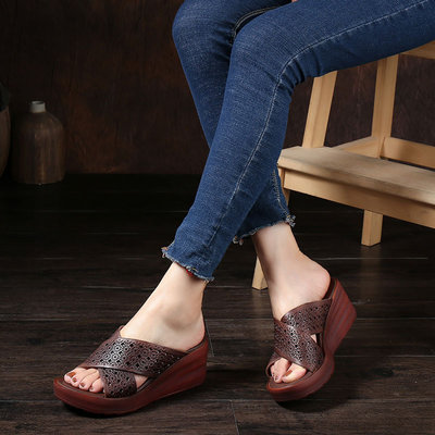 S398 Leather Shoes Handmade Toe Layer Cowhide High Quality Women'S Shoes Custom Logo