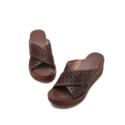 S398 Leather Shoes Handmade Toe Layer Cowhide High Quality Women'S Shoes Custom Logo