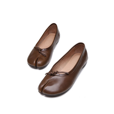 S399 Leather Shoes Handmade Toe Layer Cowhide High Quality Women'S Shoes Custom Logo