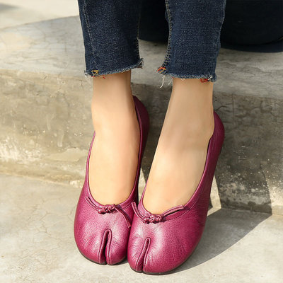 S399 Leather Shoes Handmade Toe Layer Cowhide High Quality Women'S Shoes Custom Logo