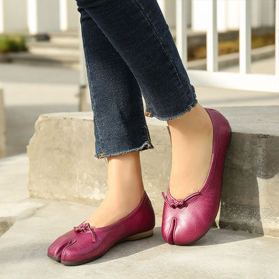 S399 Leather Shoes Handmade Toe Layer Cowhide High Quality Women'S Shoes Custom Logo
