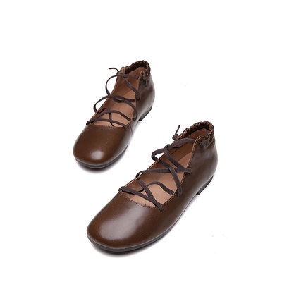 S400 Leather Shoes Handmade Toe Layer Cowhide High Quality Women'S Shoes Custom Logo
