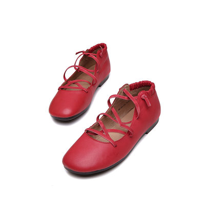 S400 Leather Shoes Handmade Toe Layer Cowhide High Quality Women'S Shoes Custom Logo