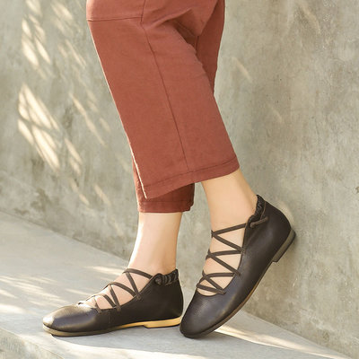 S400 Leather Shoes Handmade Toe Layer Cowhide High Quality Women'S Shoes Custom Logo