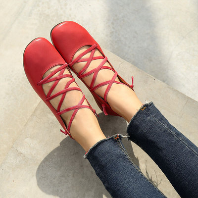 S400 Leather Shoes Handmade Toe Layer Cowhide High Quality Women'S Shoes Custom Logo