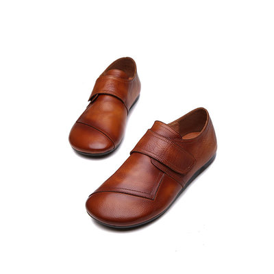 S401 Leather Shoes Handmade Toe Layer Cowhide High Quality Women'S Shoes Custom Logo
