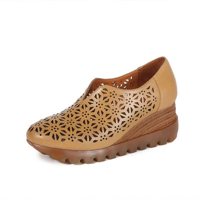 S403 Leather Shoes Handmade Toe Layer Cowhide High Quality Women'S Shoes Custom Logo