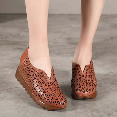 S403 Leather Shoes Handmade Toe Layer Cowhide High Quality Women'S Shoes Custom Logo