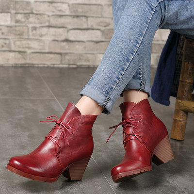 S405 Leather Shoes Handmade Toe Layer Cowhide High Quality Women'S Shoes Custom Logo