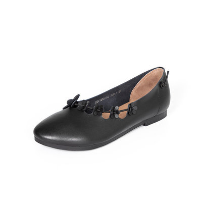 S409 New Retro Stitching Woven Thick High-Heeled Leather Women'S Shoes, Simple And Elegant Style Shoes