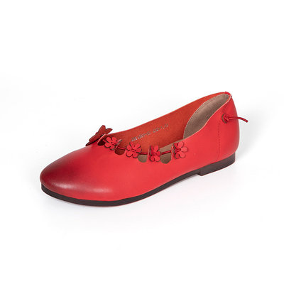 S409 New Retro Stitching Woven Thick High-Heeled Leather Women'S Shoes, Simple And Elegant Style Shoes