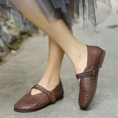 S422 Shoes Women'S Summer Models 2020 Hole Shoes Cool And Breathable Sandals Women'S Braided Velcro One Generation Women