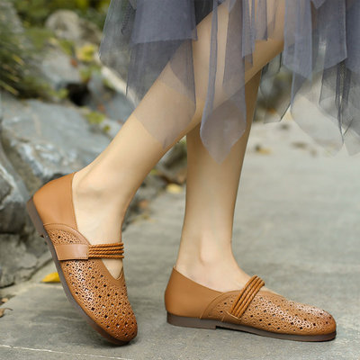 S422 Shoes Women'S Summer Models 2020 Hole Shoes Cool And Breathable Sandals Women'S Braided Velcro One Generation Women