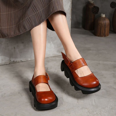 S424 Thick Heel PU Foam Platform Sandals Personalized Velcro Spring And Summer New Platform Women'S Shoes Wholesale
