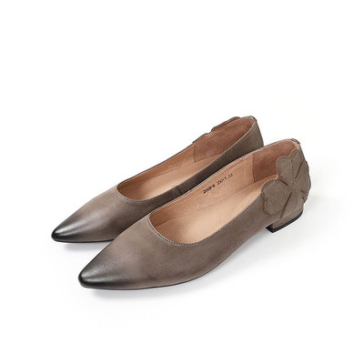 S460 Spring Factory Handmade Frosted Shallow Mouth Fashion Women'S Shoes Gradient Comfortable Pointed Leather Single Sho