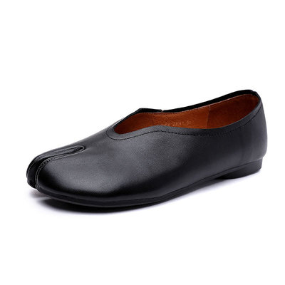 S463 New Chic Horseshoe Foot Shoes All-Match All-Match Retro Simple Low Heel Shallow Mouth Shoes Wholesale