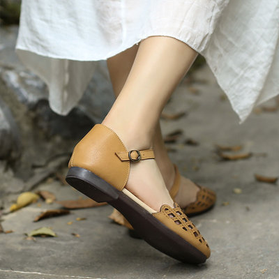 S467 Women'S Shoes Sen Line Mesh Hole Shoes Breathable And Convenient Shoe Buckle Sandals Women 2020 New