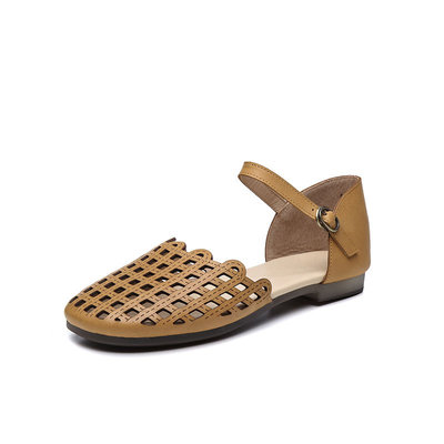 S467 Women'S Shoes Sen Line Mesh Hole Shoes Breathable And Convenient Shoe Buckle Sandals Women 2020 New