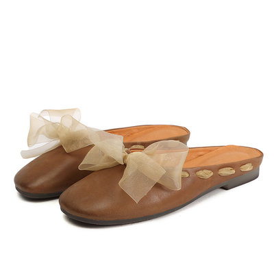 S484 Elegant And Fashionable Women'S Sandals, Leather Sandals, Literary And Fresh, Baotou Slippers, Women'S Shoes Manufa